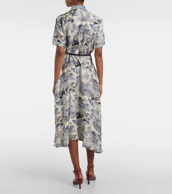 Altuzarra Kiera Silk Shirt Dress - Blue