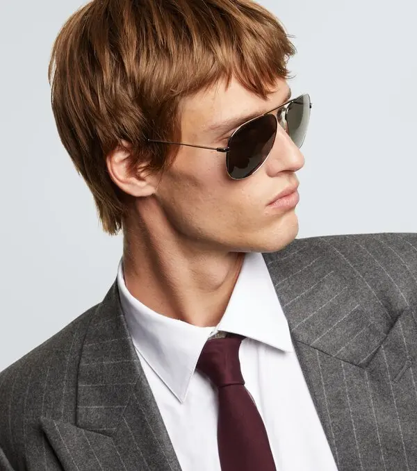 Saint Laurent Sl 800 Aviator Sunglasses - Black
