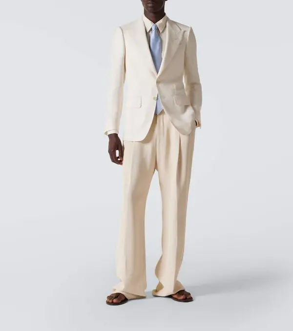 TOM FORD Shelton Wool, Silk, And Linen Blazer