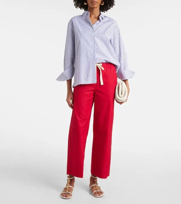 Max Mara Argento Wide-leg Pants - Red