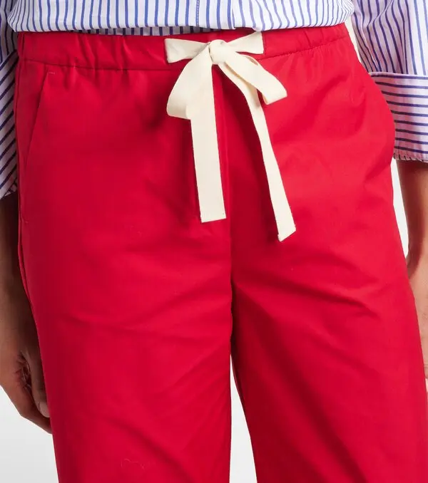 Max Mara Argento Wide-leg Pants - Red