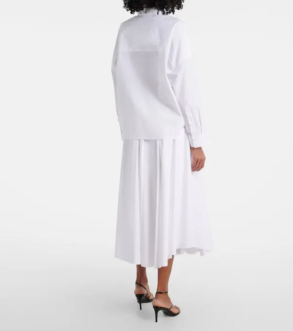 Dorothee Schumacher Lace-trimmed Poplin Blouse