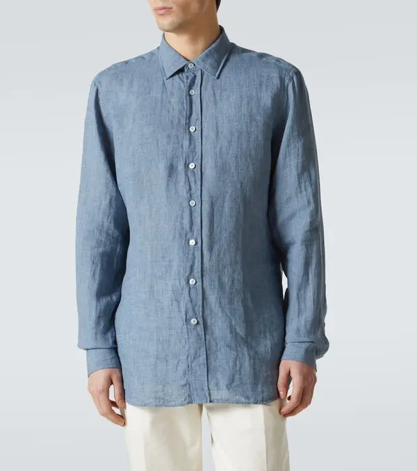 LARDINI Linen Shirt