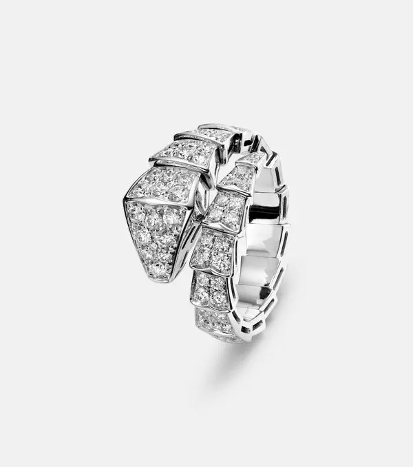 BVLGARI Serpenti Viper 18kt White Gold Diamond Ring