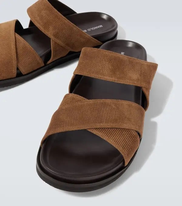 Manolo Blahnik Seaton Suede Sandals