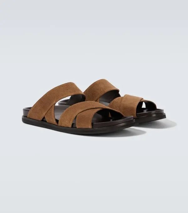 Manolo Blahnik Seaton Suede Sandals