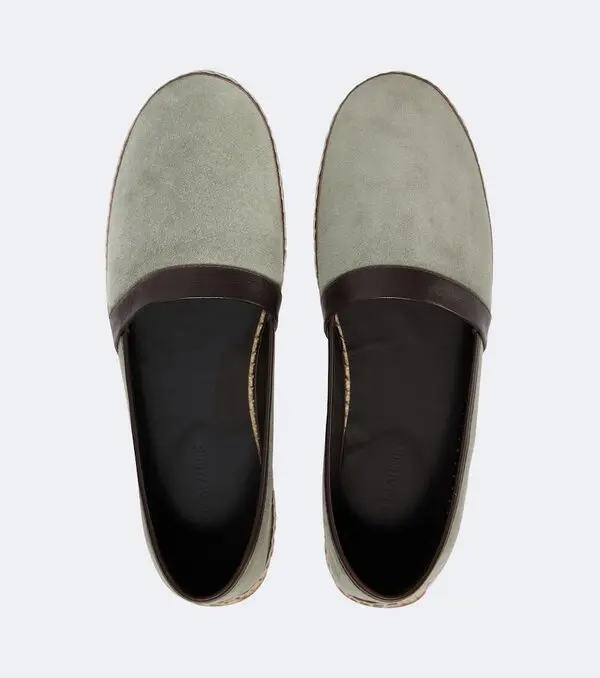 Manolo Blahnik Nerano Suede Espadrilles - Green