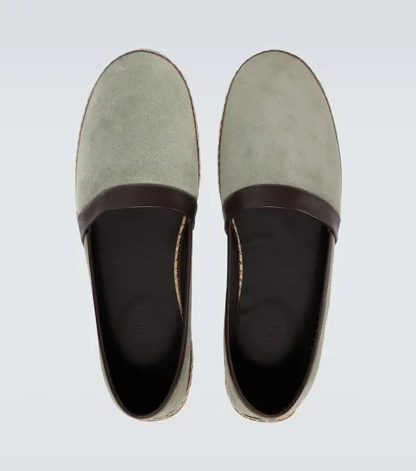 Manolo Blahnik Nerano Suede Espadrilles - Green