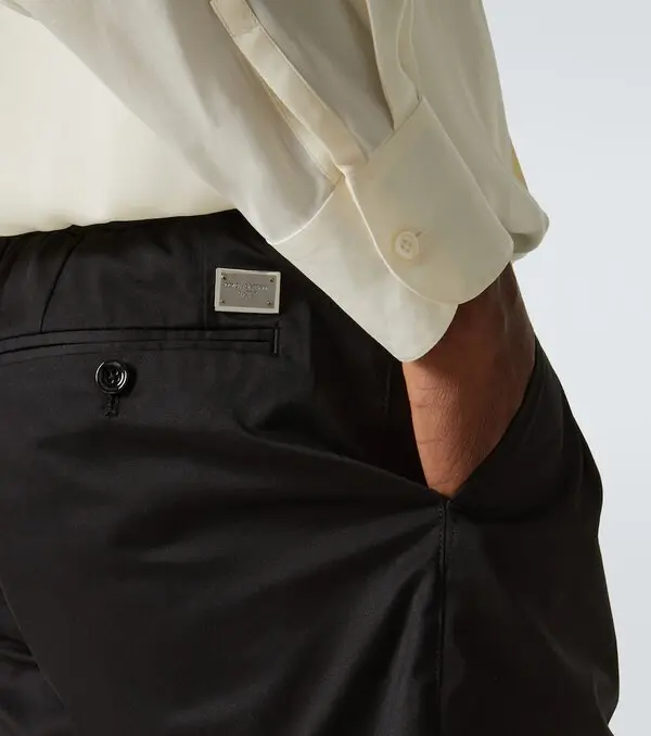 Dolce & Gabbana Cotton-blend Gabardine Shorts