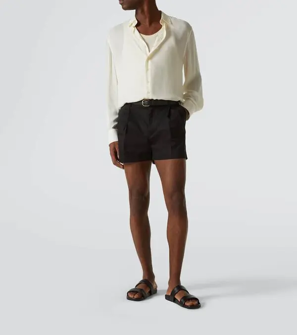 Dolce & Gabbana Cotton-blend Gabardine Shorts