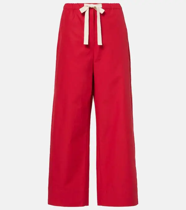Max Mara Argento Wide-leg Pants - Red
