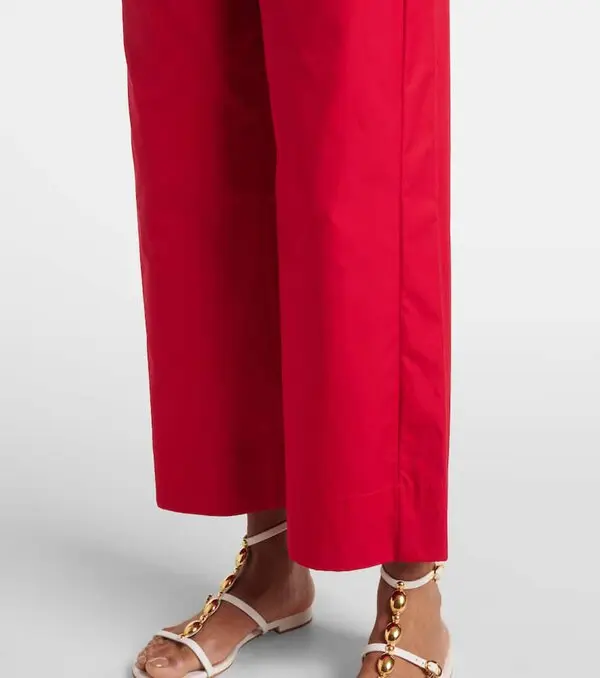 Max Mara Argento Wide-leg Pants - Red