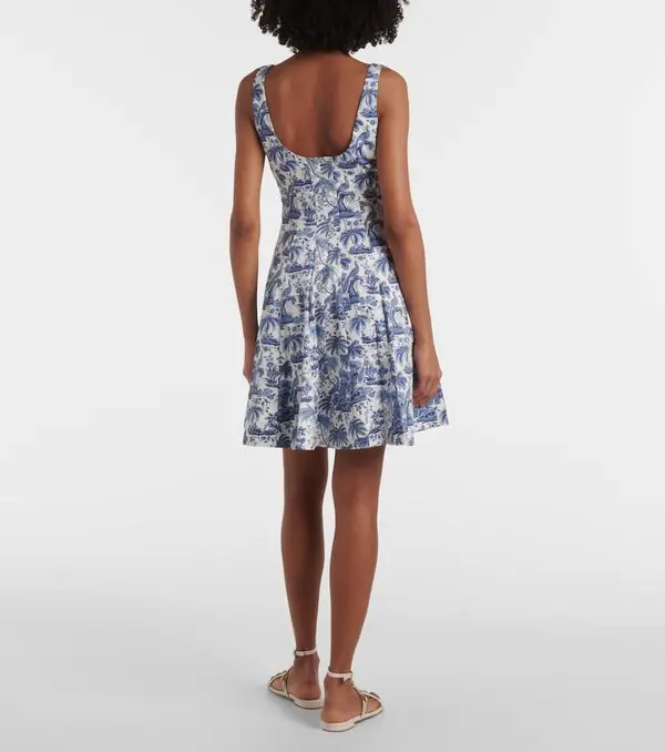 Staud Wells Floral Mini Dress