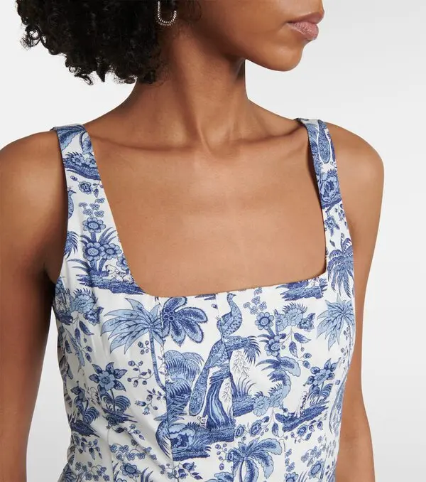 Staud Wells Floral Mini Dress