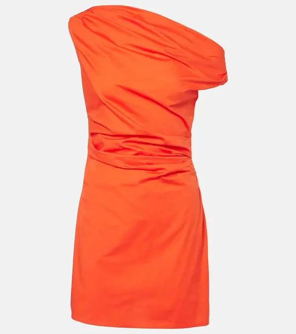 Staud Phare Draped Mini Dress - Red