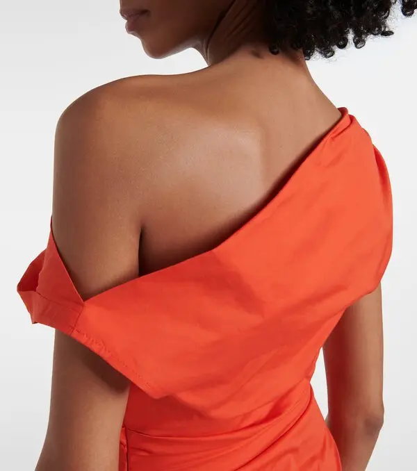 Staud Phare Draped Mini Dress - Red
