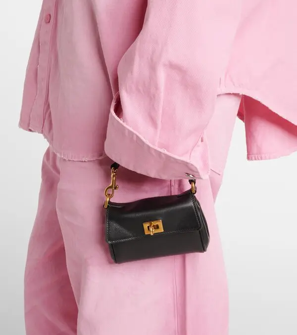 Balenciaga Rodeo Nano Leather Tote Bag
