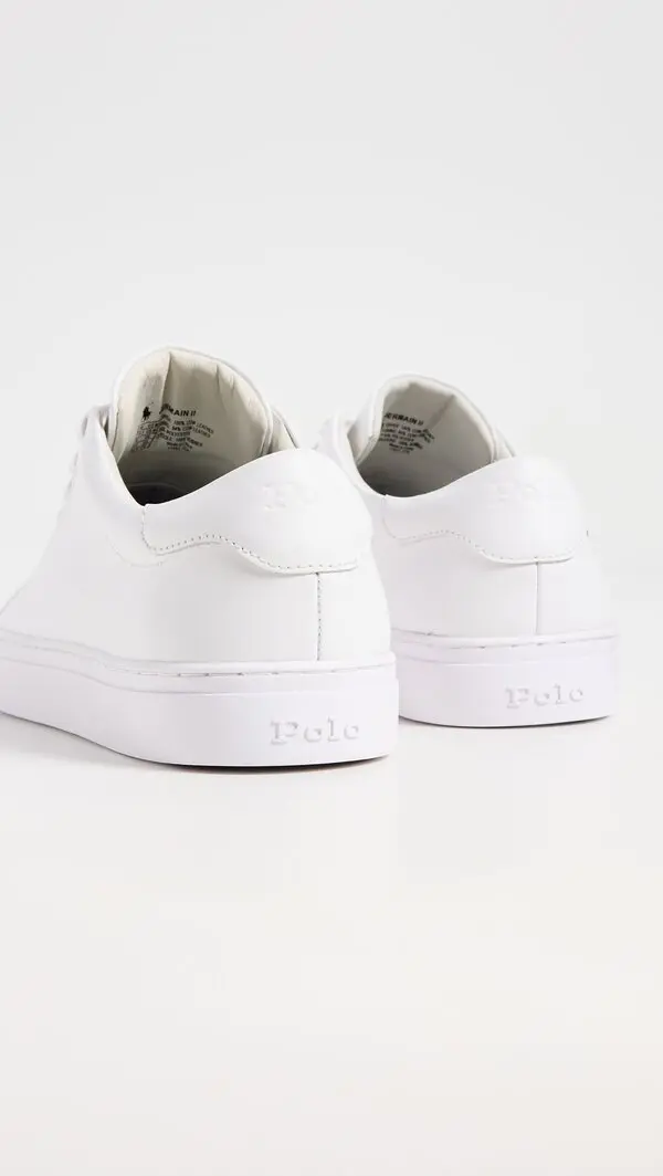 Polo Ralph Lauren Jermain Ii Leather Sneakers - White