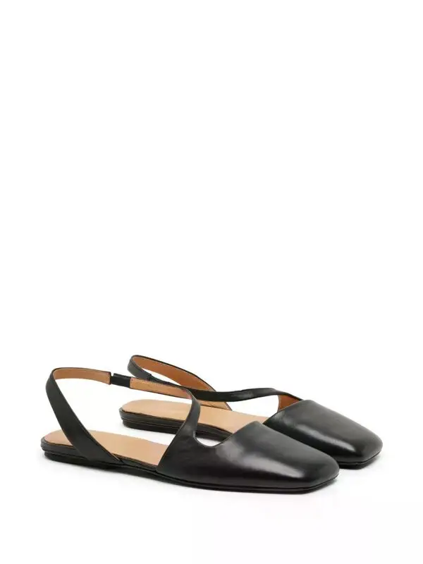 Marsèll Quadrangolo Leather Ballet Flats