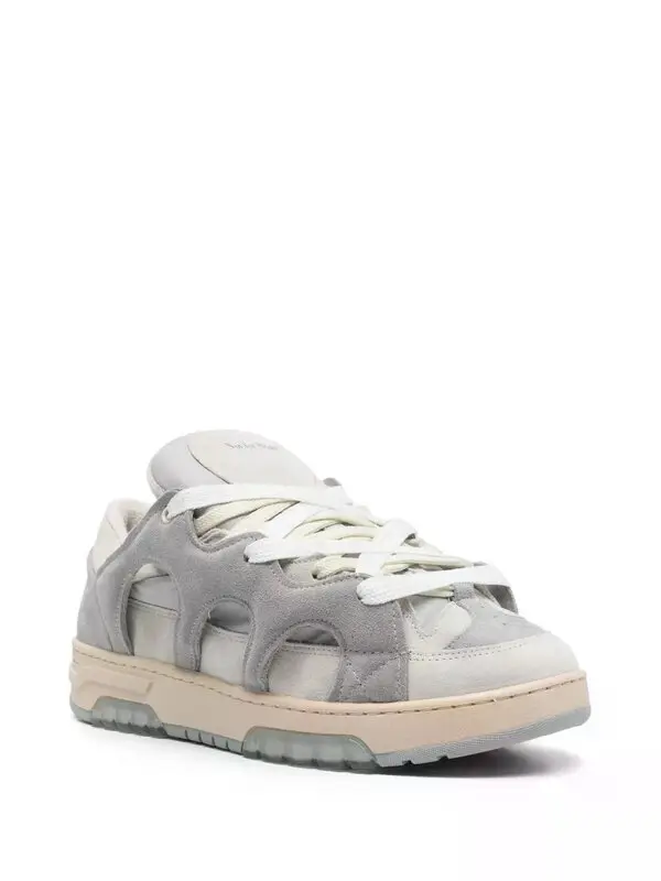 SANTHA Lace-up Sneakers - Grey