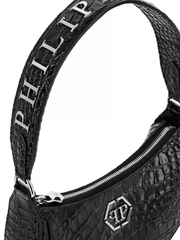 Philipp Plein Galaxy Crocodile-embossed Tote