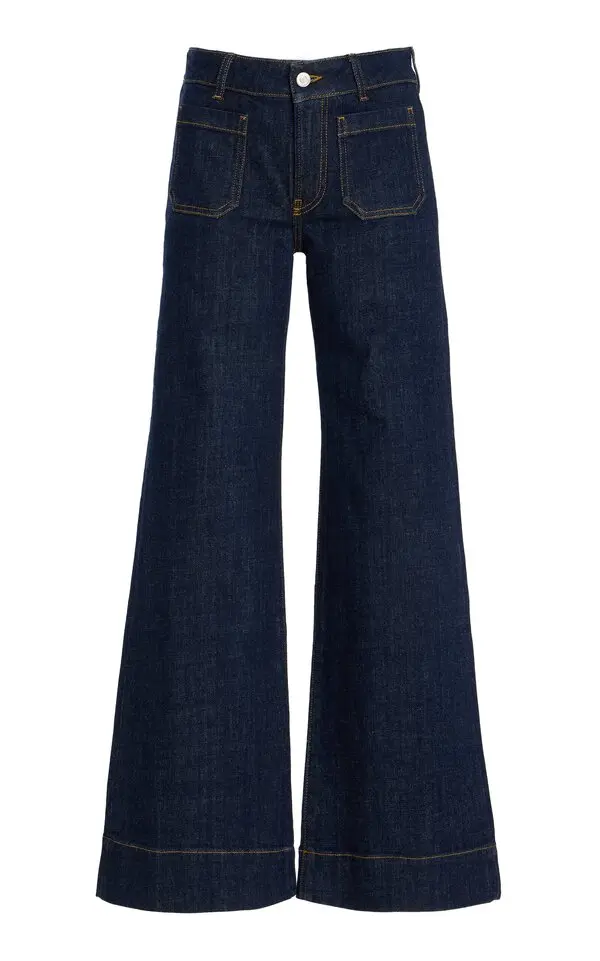 JEANERICA St Monica Stretch Low-rise Flared-leg Jeans - Blue