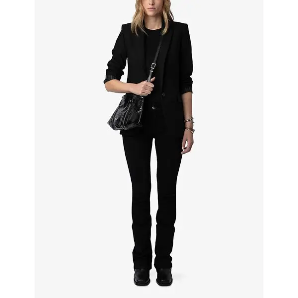 Zadig&Voltaire Sunny Moody Leather Handbag - Noir