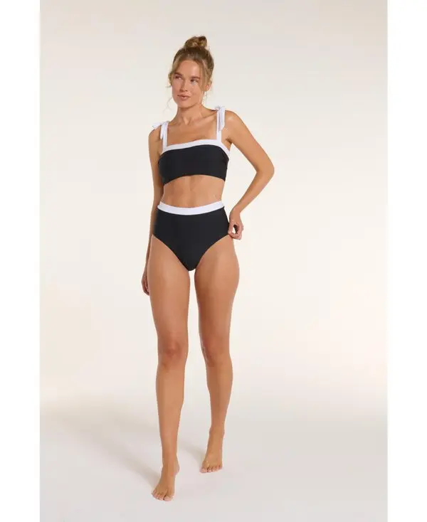 HERMOZA Becca Two-piece Top - Black / White