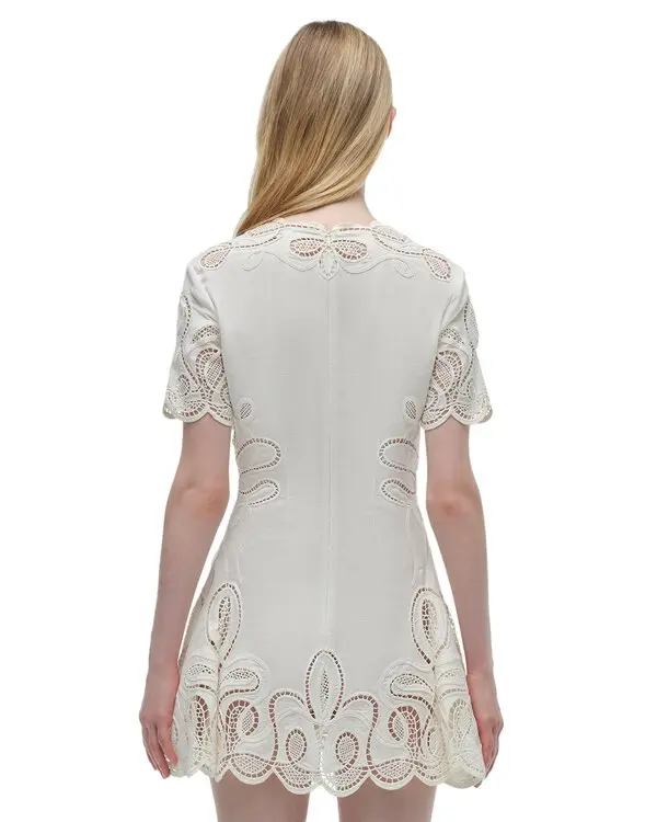 Simkhai Morrigan Short Sleeve Mini Dress