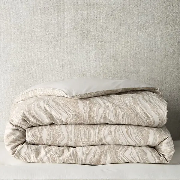 HUDSON PARK COLLECTION Marbled Sand Duvet Cover, Full/queen Exclusive