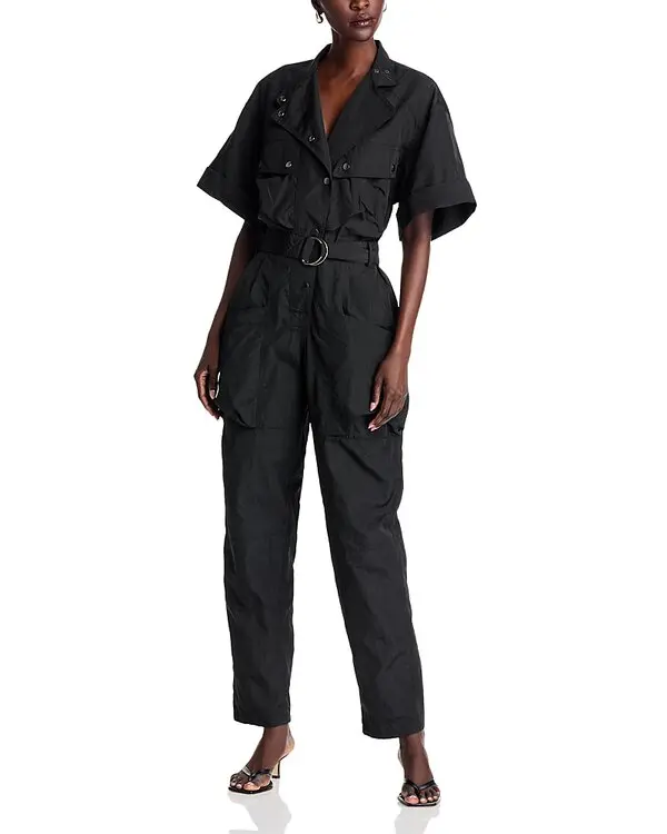 Ronny Kobo Pierce Utility Jumpsuit - Black