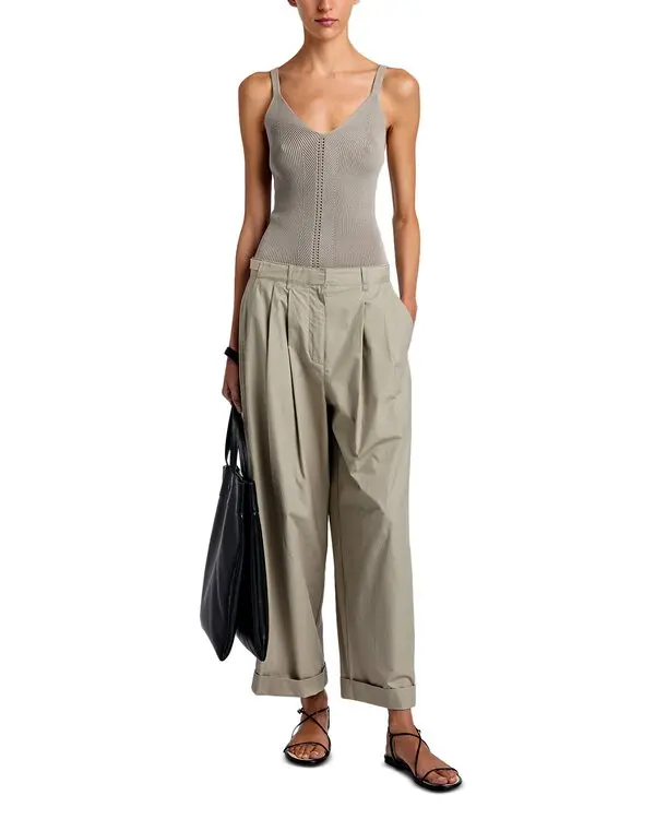 Proenza Schouler White Label Kyle Pleated Trousers