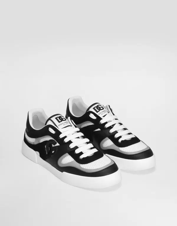 Dolce & Gabbana Calfskin Strobel Portofino Light Sneakers - Multicolor