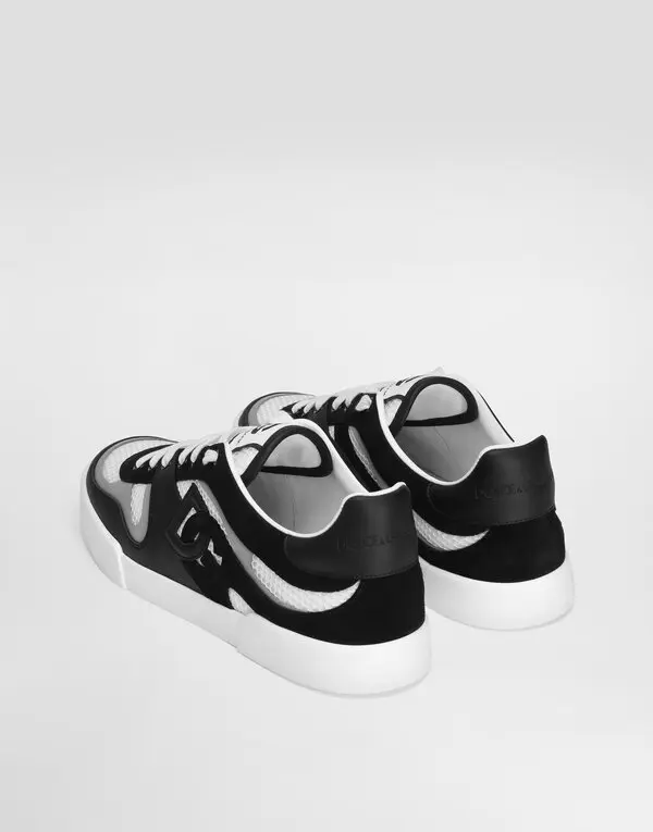 Dolce & Gabbana Calfskin Strobel Portofino Light Sneakers - Multicolor