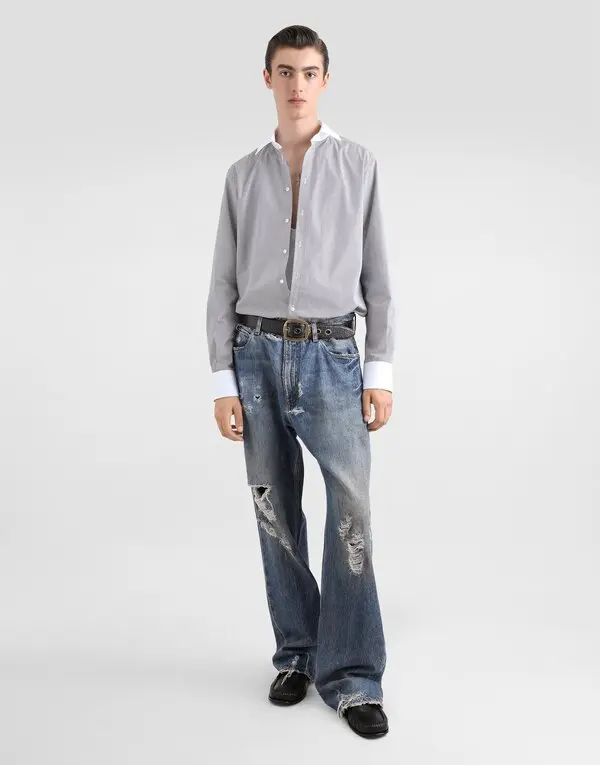 Dolce & Gabbana Striped Cotton Shirt