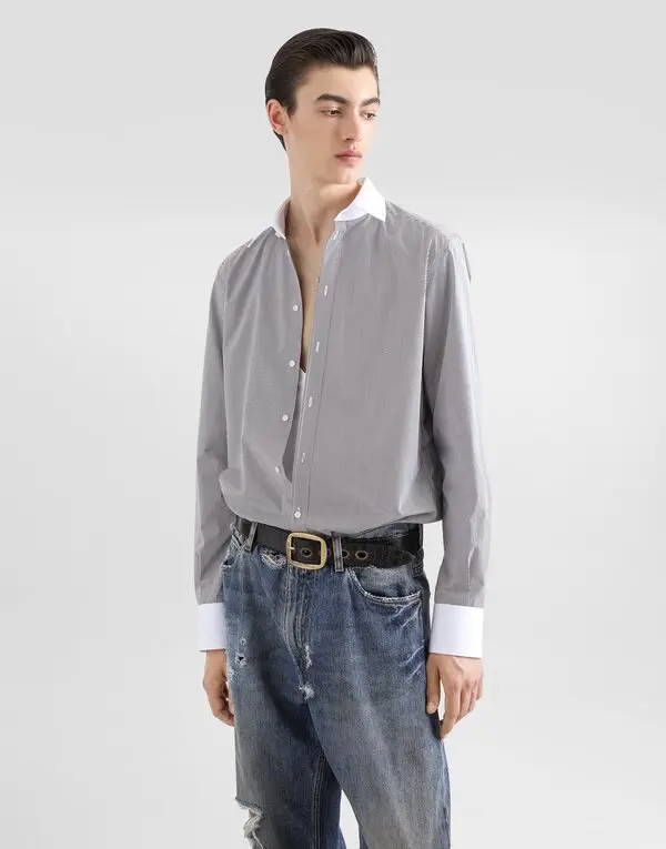 Dolce & Gabbana Striped Cotton Shirt
