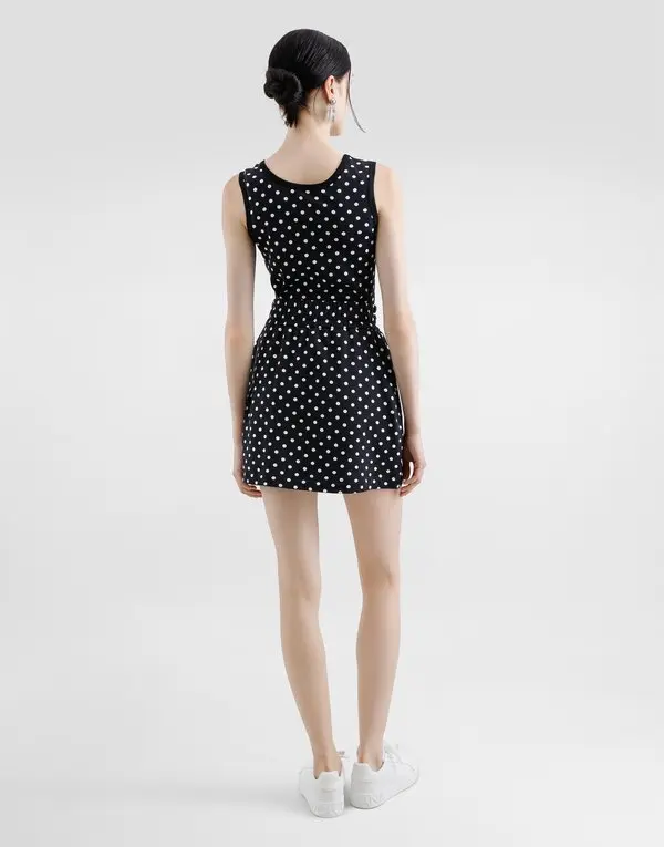 Dolce & Gabbana Cropped Polka-dot Tank Top