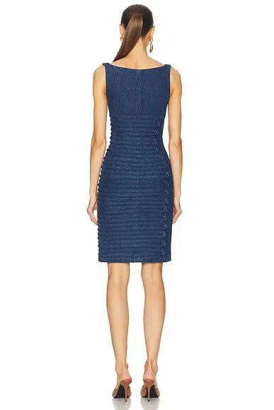 Versace Denim Midi Dress - Medium Blue