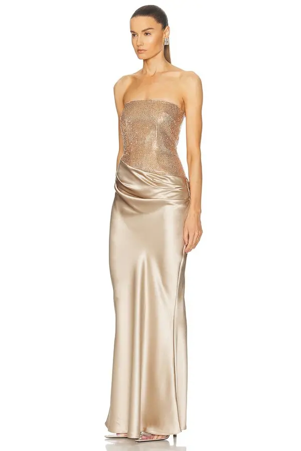 Retrofete Alexandra Maxi Dress - Latte
