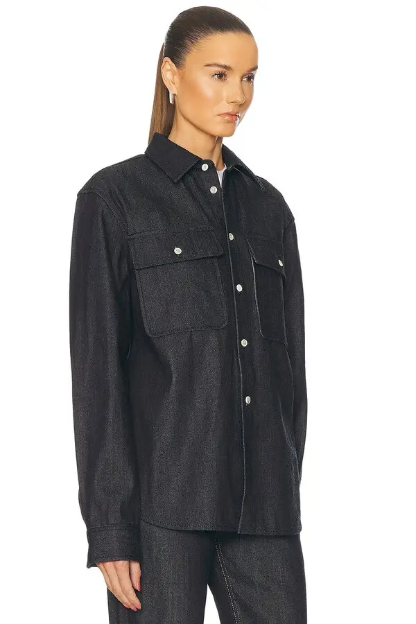 JIL SANDER Denim Shirt - Dark Blue