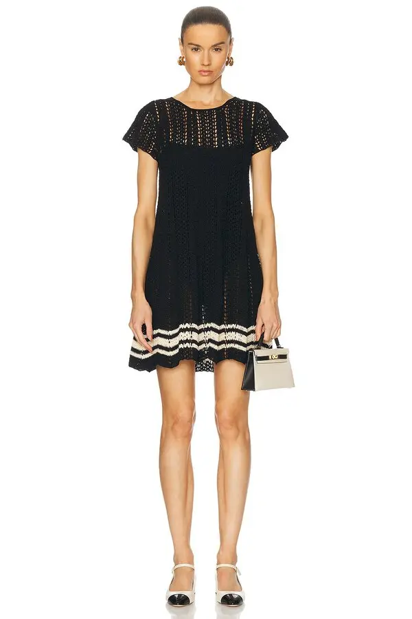 BODE Duxbury Crochet Dress