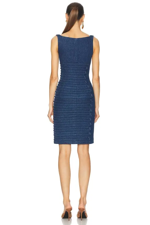 Versace Denim Midi Dress - Medium Blue