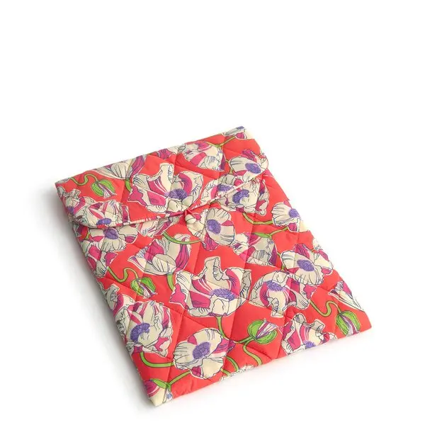 VERA BRADLEY Large Envelope Tech Sleeve In Swirling Poppies - Red/white