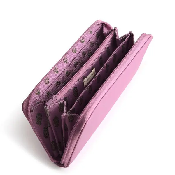 VERA BRADLEY Continental Wallet In Smoky Grape - Purple