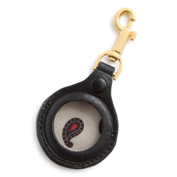 VERA BRADLEY Bag Charm For Airtag In Moonless Night - Black