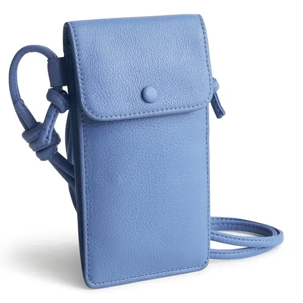 VERA BRADLEY Phone Case Crossbody Bag - Blue