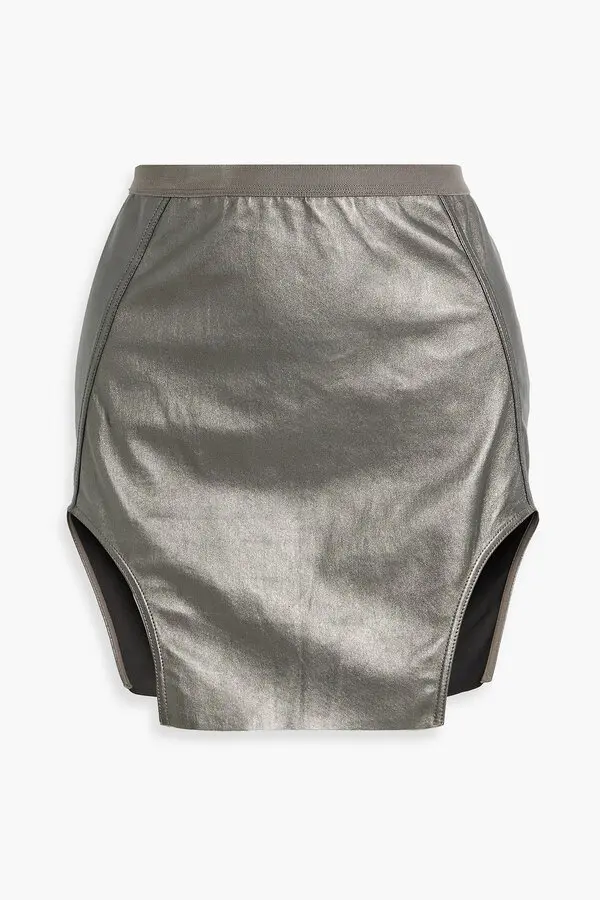Rick Owens Diana Leather-blend Mini Skirt