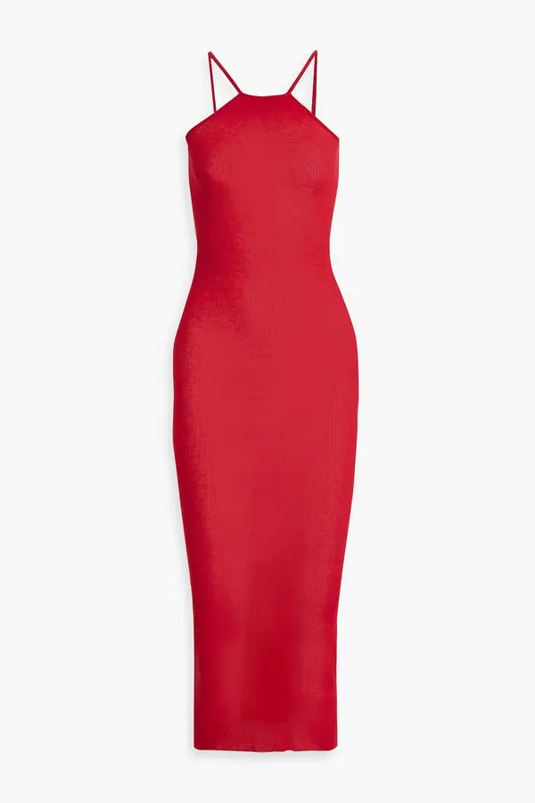 Rick Owens Skorpio Midi Dress - Red - 70% Off | Editorialist