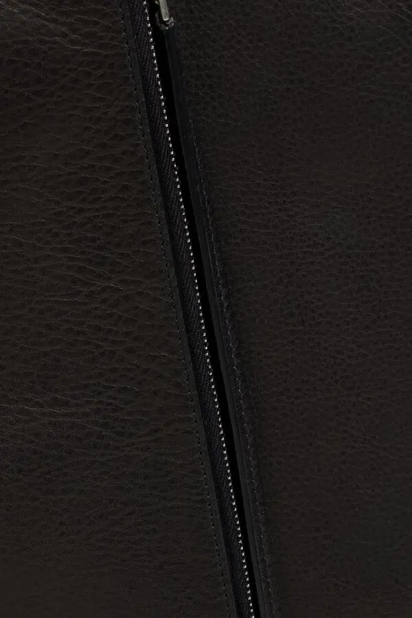 Rick Owens Pebbledleather Laptop Case In Black - 55% Off