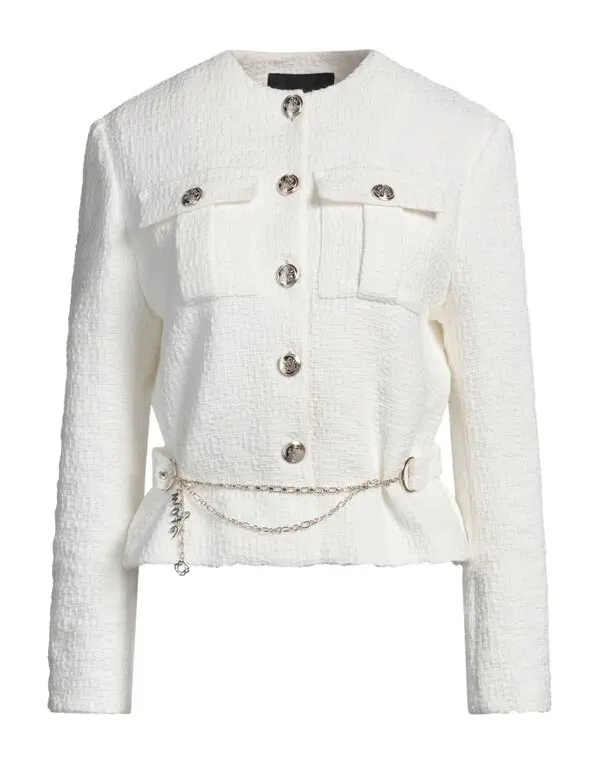 Maje Tweed Belted Jacket